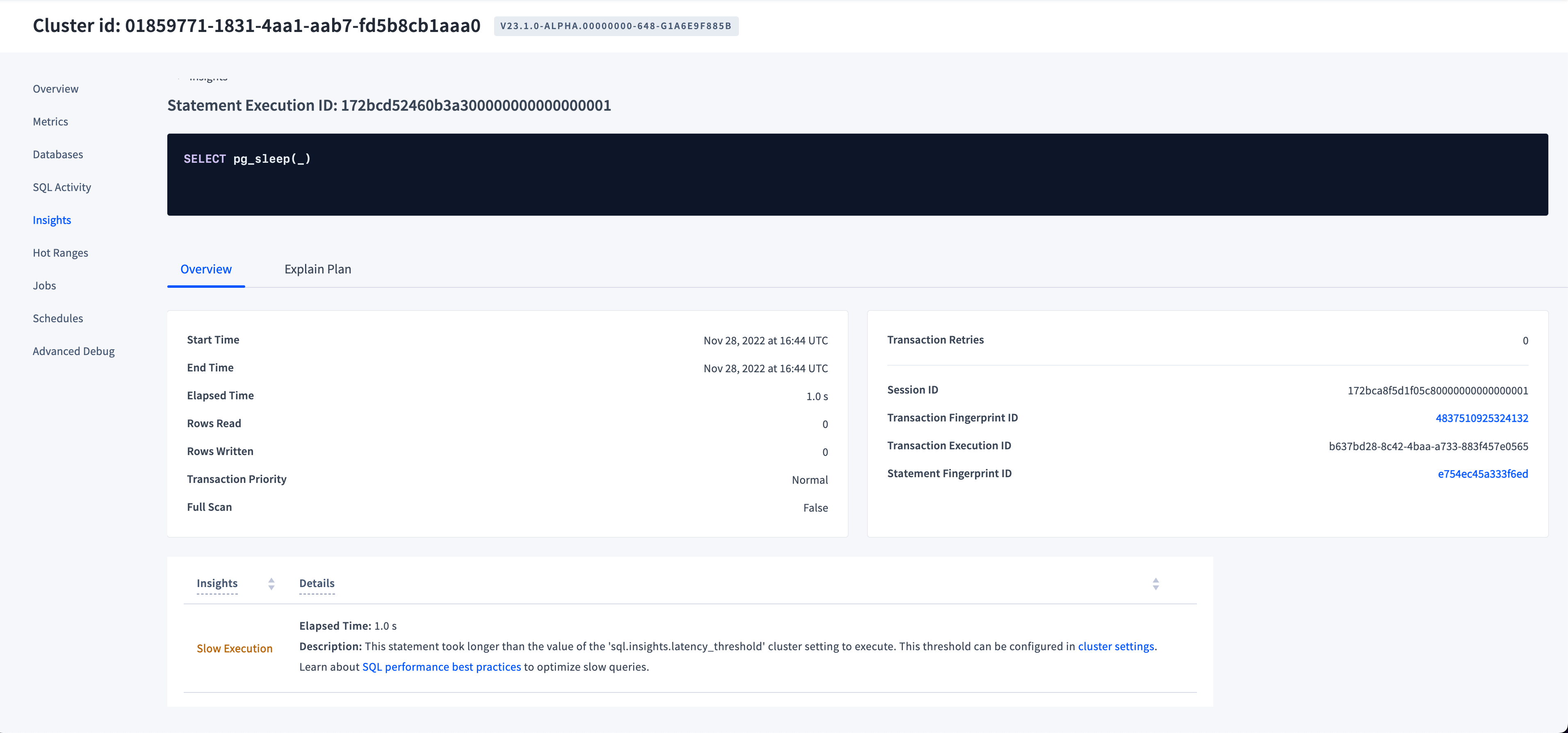Ui Align Card Heights In Active Exec Details Pages · Issue 87637 · Cockroachdb Cockroach · Github