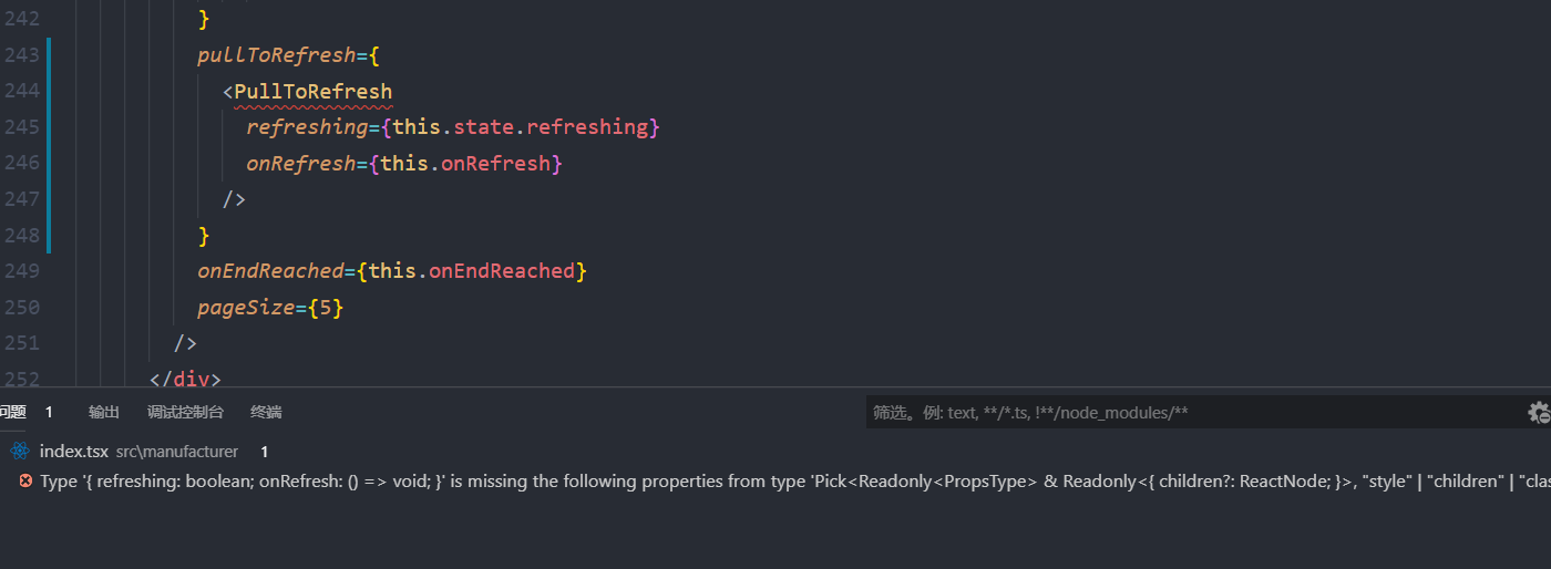 listview与pullToRefresh一起使用时，报类型检查错误，官网例子植入项目 · Issue #3241 · ant-design/ant-design-mobile · GitHub