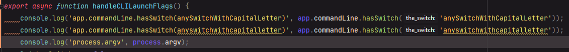 app.commandLine.hasSwitch on windows return false if switch has a capital letter · Issue #26257 ...