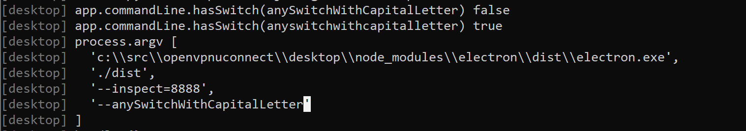 app.commandLine.hasSwitch on windows return false if switch has a capital letter · Issue #26257 ...