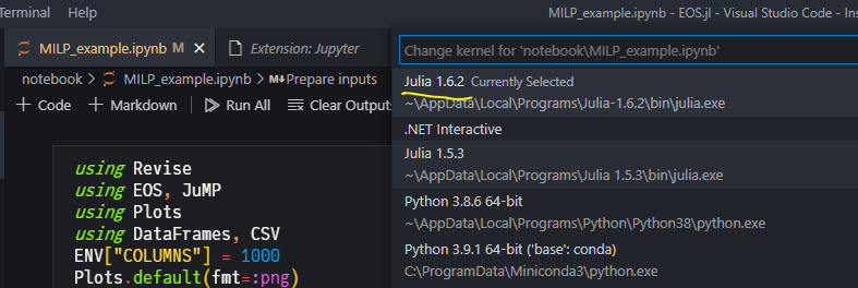 Jupyter can not connect to Julia kernel and invalid MIME display · Issue #2345 · julia-vscode ...