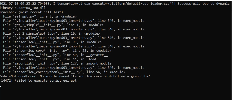 Reprotobufmetagraphpb2 Not Found · Issue 5992 · Pyinstallerpyinstaller · Github 
