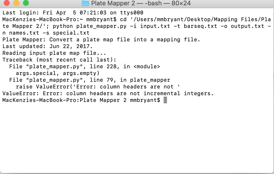 Change error message so error location(cell, row, column) is referenced · Issue #433 · biocore ...