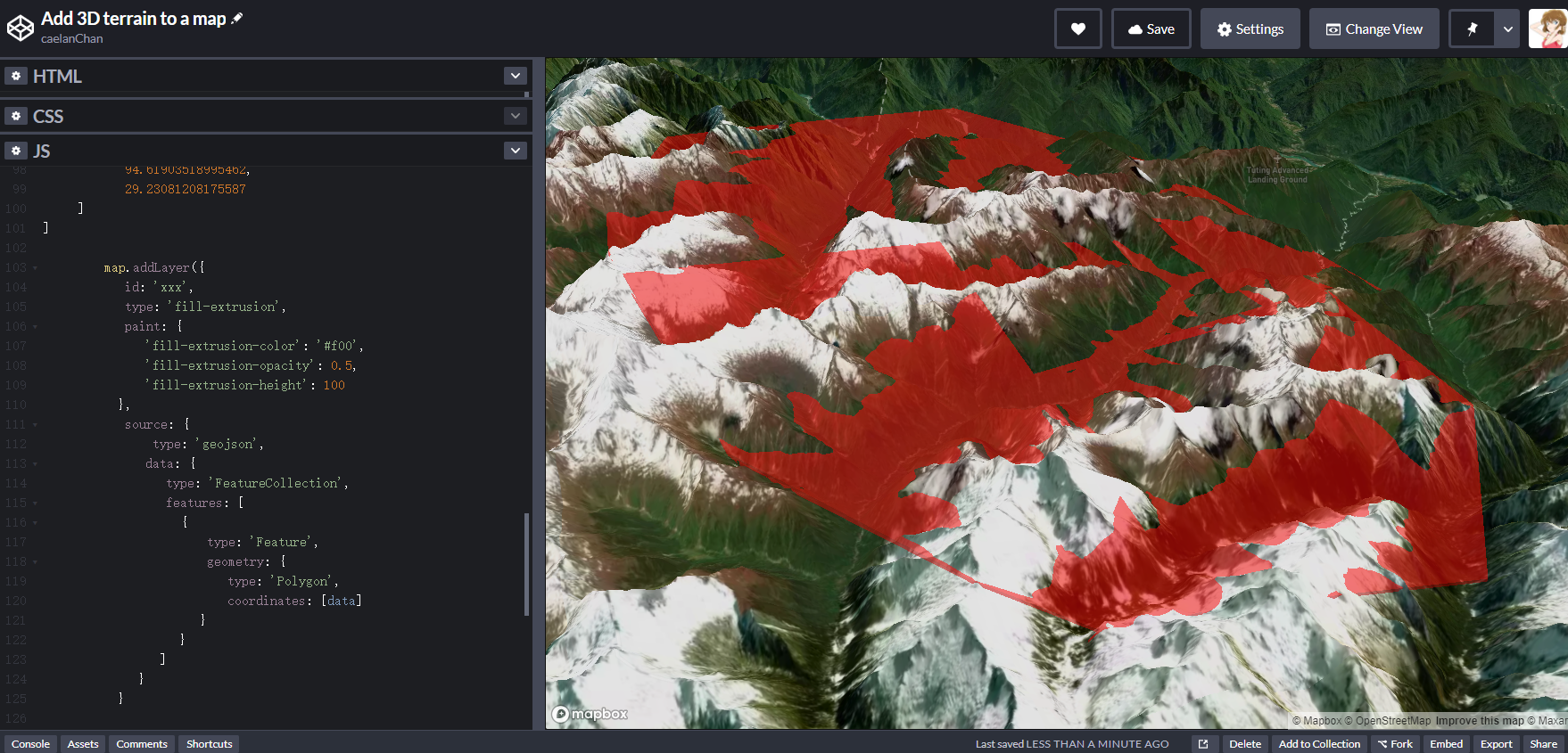 Fill Extrusion Layer With Large Area Polygon On Terrain It Looks Like Its Broken · Issue