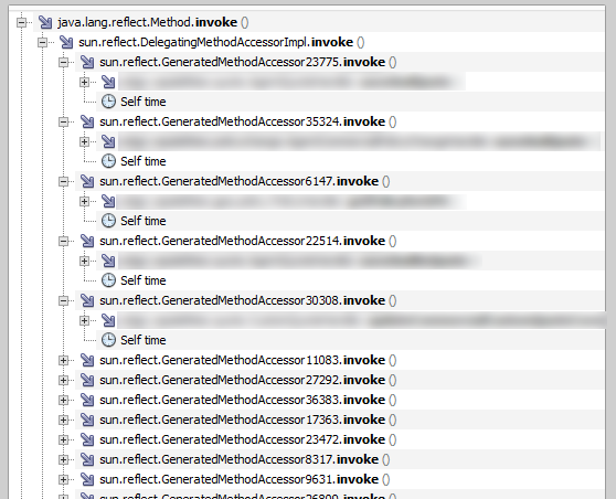 Allow methods (sun.reflect.GeneratedMethodAccess.*) to be excluded when displaying call stacks ...