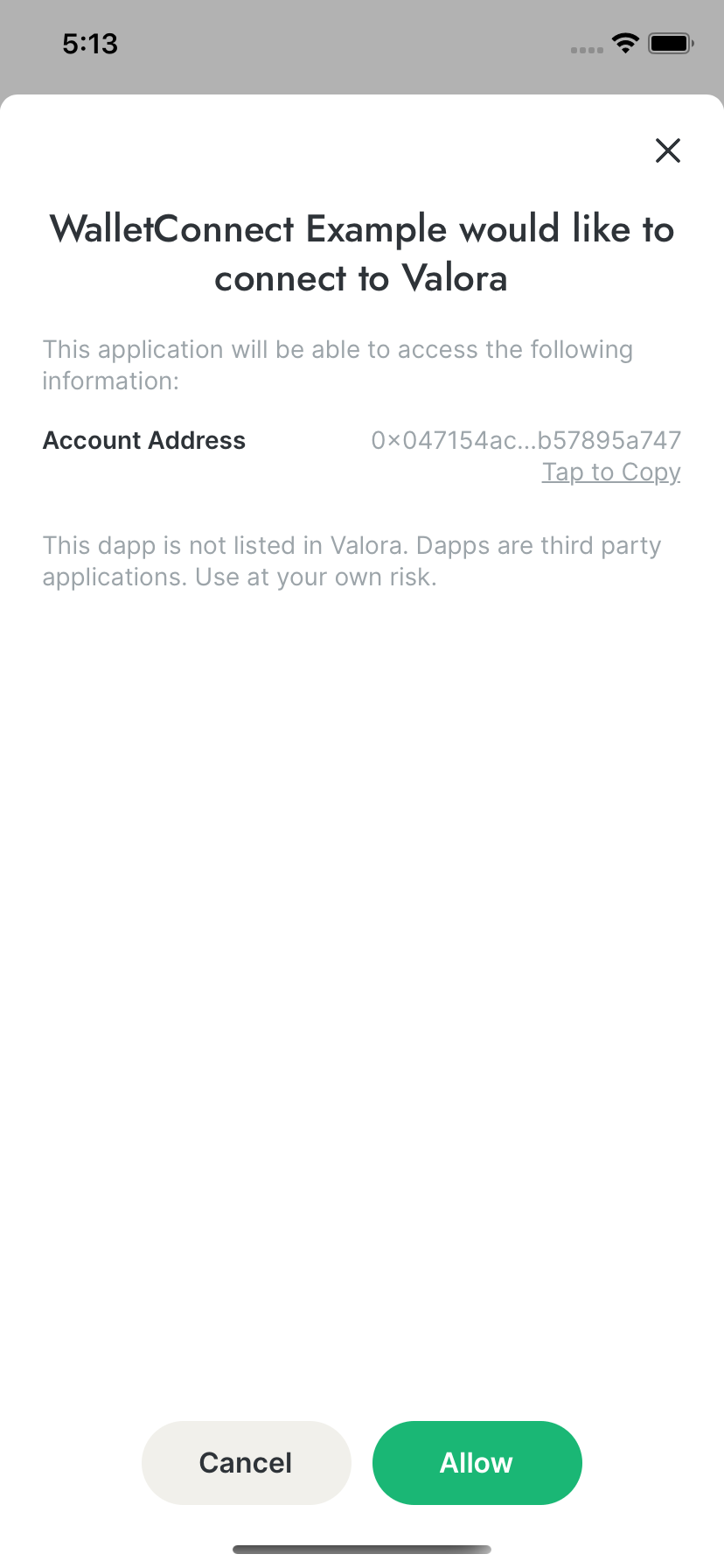 Add a bottom sheet for connecting / signing transactions · Issue #2342 · valora-inc/wallet · GitHub
