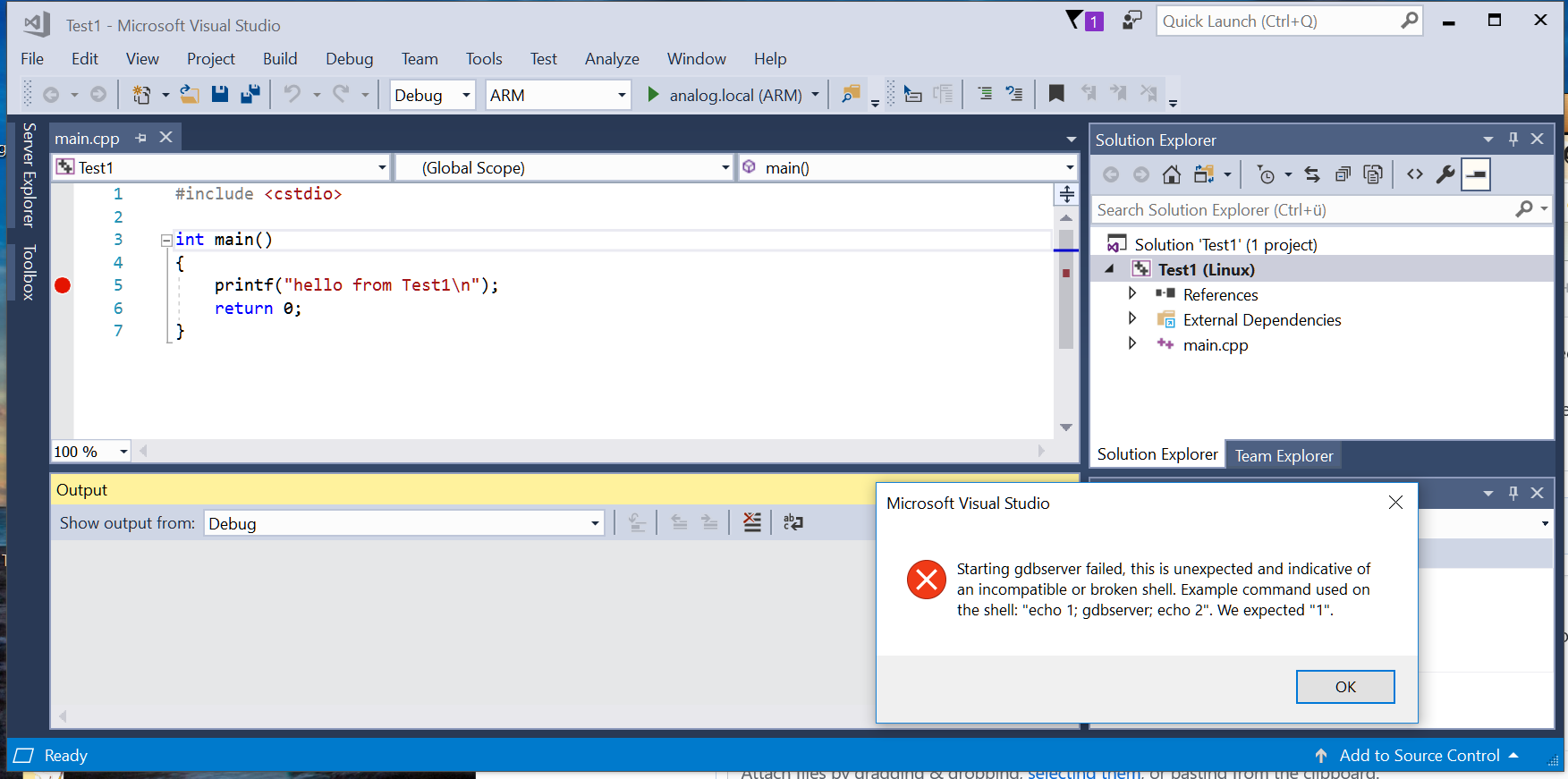 exception of type "Microsoft.Build.Linux.Shared.ExceptionTTY" was thrown · Issue #278 ...
