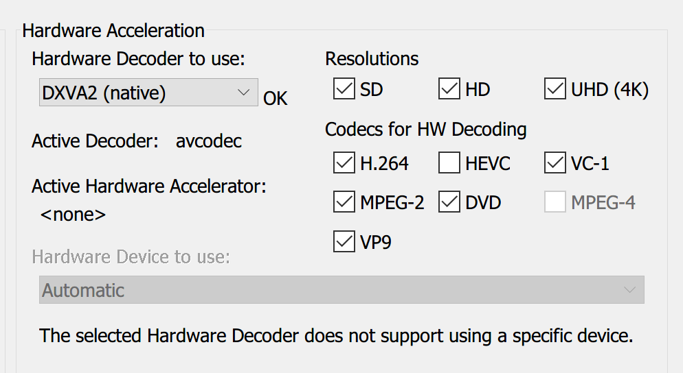 Seperate HEVC and HEVC10 settings for HW decoding · Issue #250 · Nevcairiel/LAVFilters · GitHub