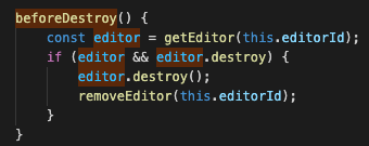 切换页面 destroy 报错：Can not get editor instance · Issue #3954 · wangeditor-team/wangEditor · GitHub