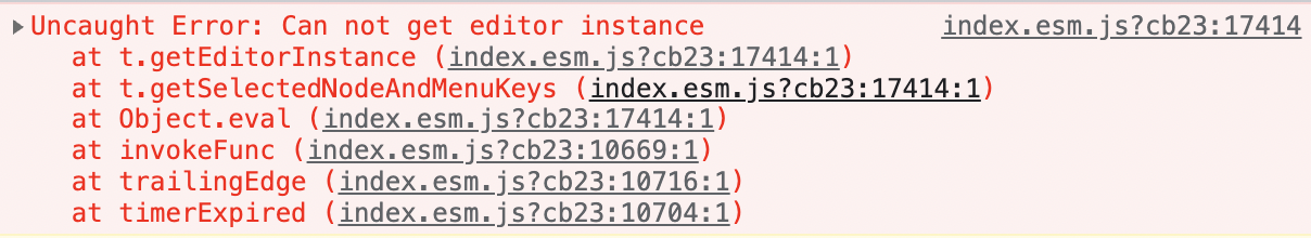 切换页面 destroy 报错：Can not get editor instance · Issue #3954 · wangeditor-team/wangEditor · GitHub