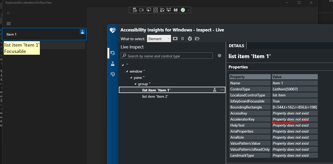 Navigationviewitems Keyboardaccelerator Not Exposed To Assistive Tools · Issue 7783 