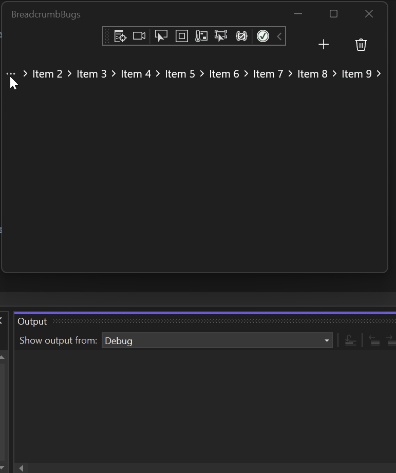 BreadCrumbBar ItemClick event not always triggered for the items in the overflow flyout · Issue ...
