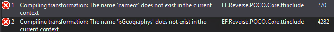 Compiling transformation error on save · Issue #478 · sjh37/EntityFramework-Reverse-POCO-Code ...