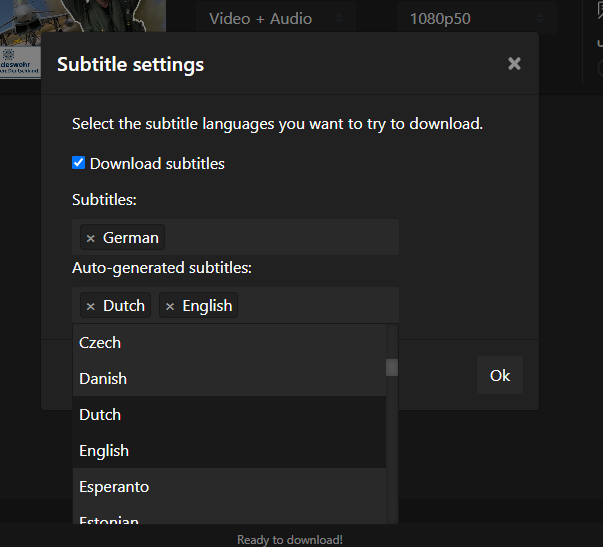 subtitles arent embed · Issue #100 · jely2002/youtube-dl-gui · GitHub