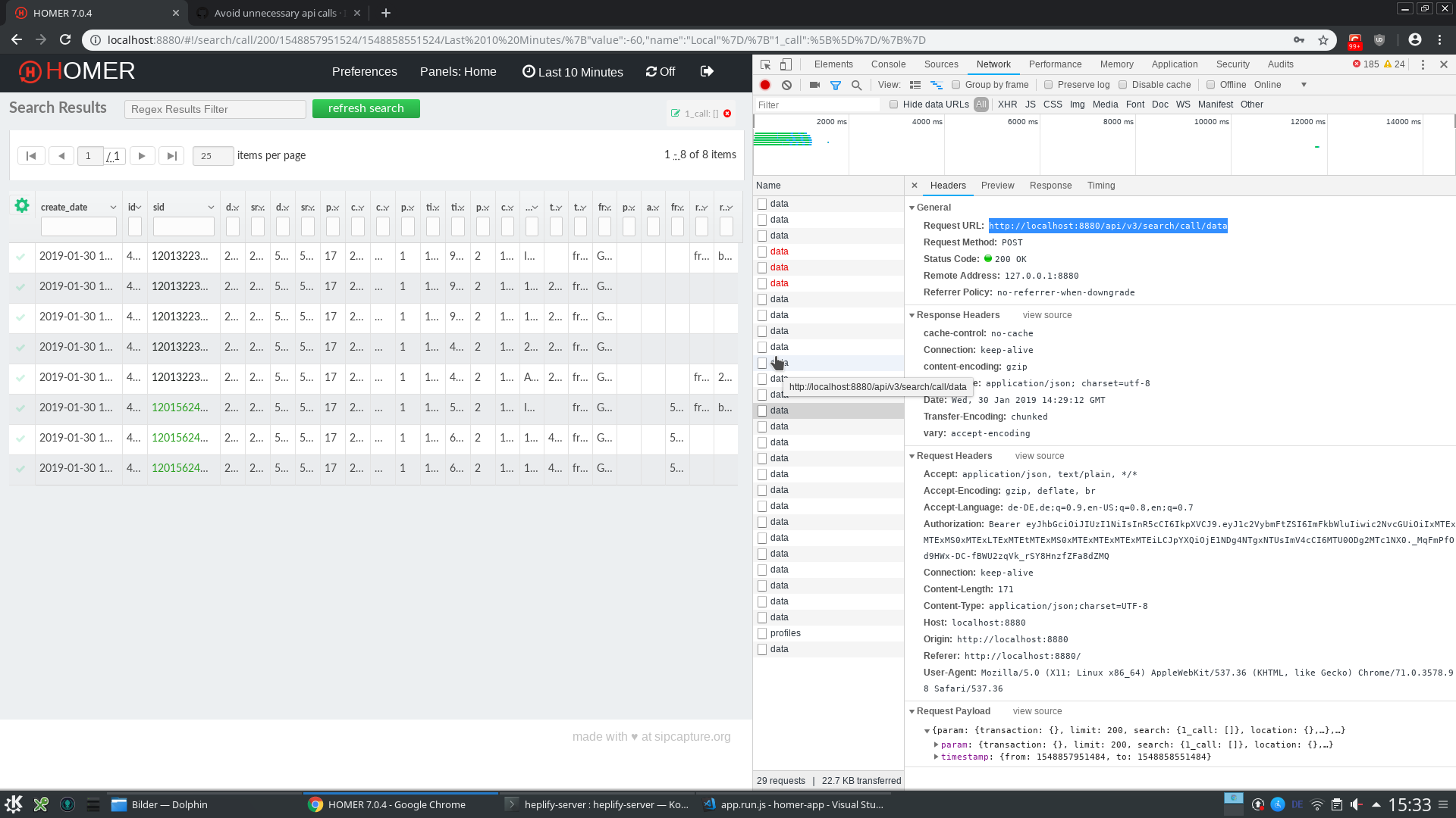 Avoid unnecessary api calls · Issue #69 · sipcapture/homer-app · GitHub