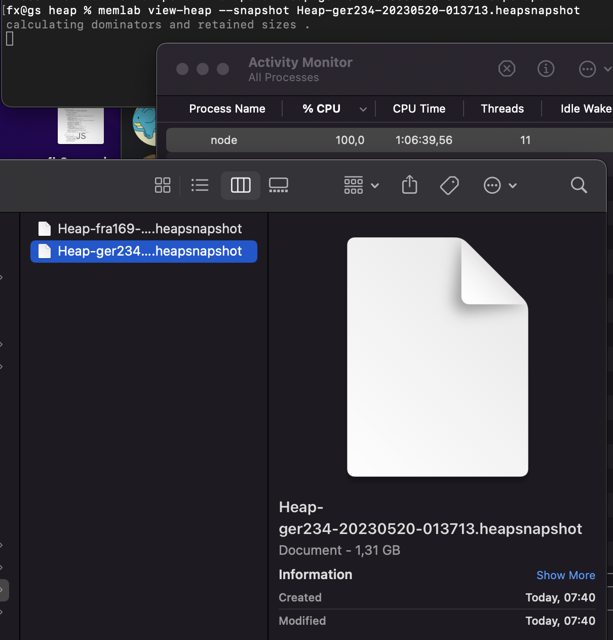 Doesn't support 1GB+ heapdumps · Issue #77 · facebook/memlab · GitHub