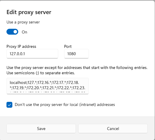 How To Config The Exception Addresss For System Proxy · Issue 518 · Sagernetsing Box · Github