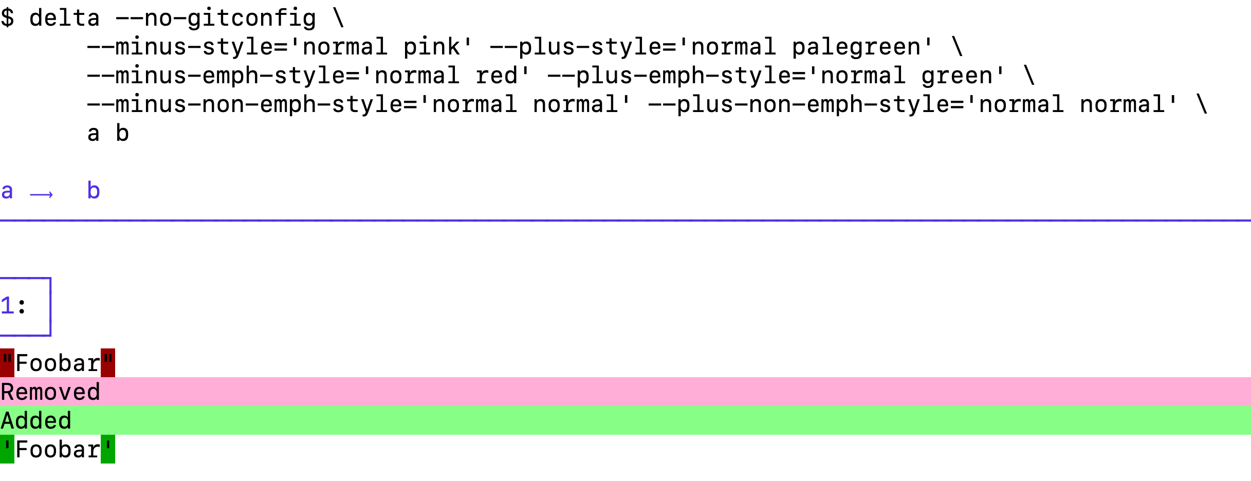 🚀 Highlight lines without emph separately from lines with emph · Issue #1099 · dandavison/delta ...
