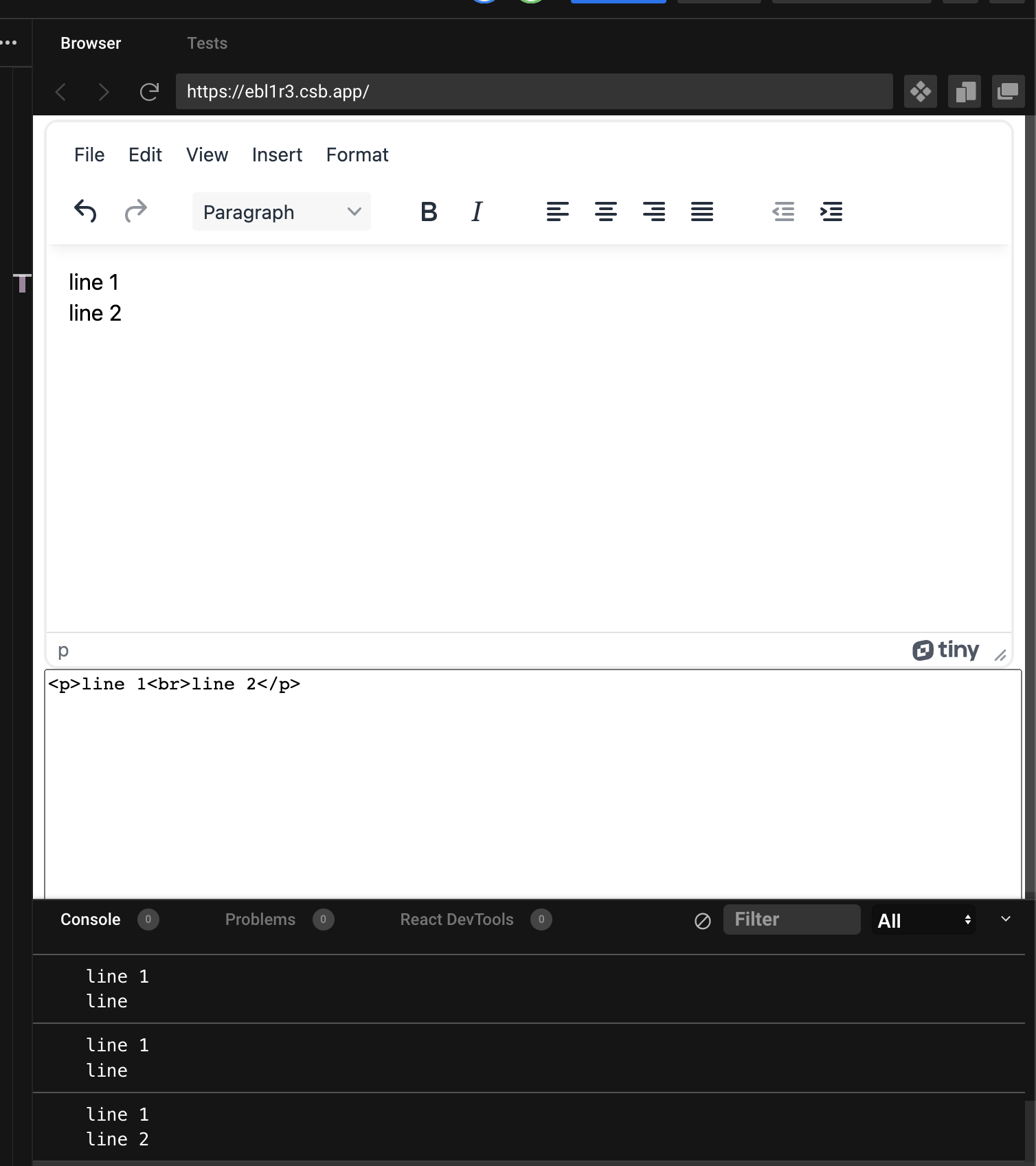 Double New Lines · Issue 8213 · Tinymce Tinymce · Github