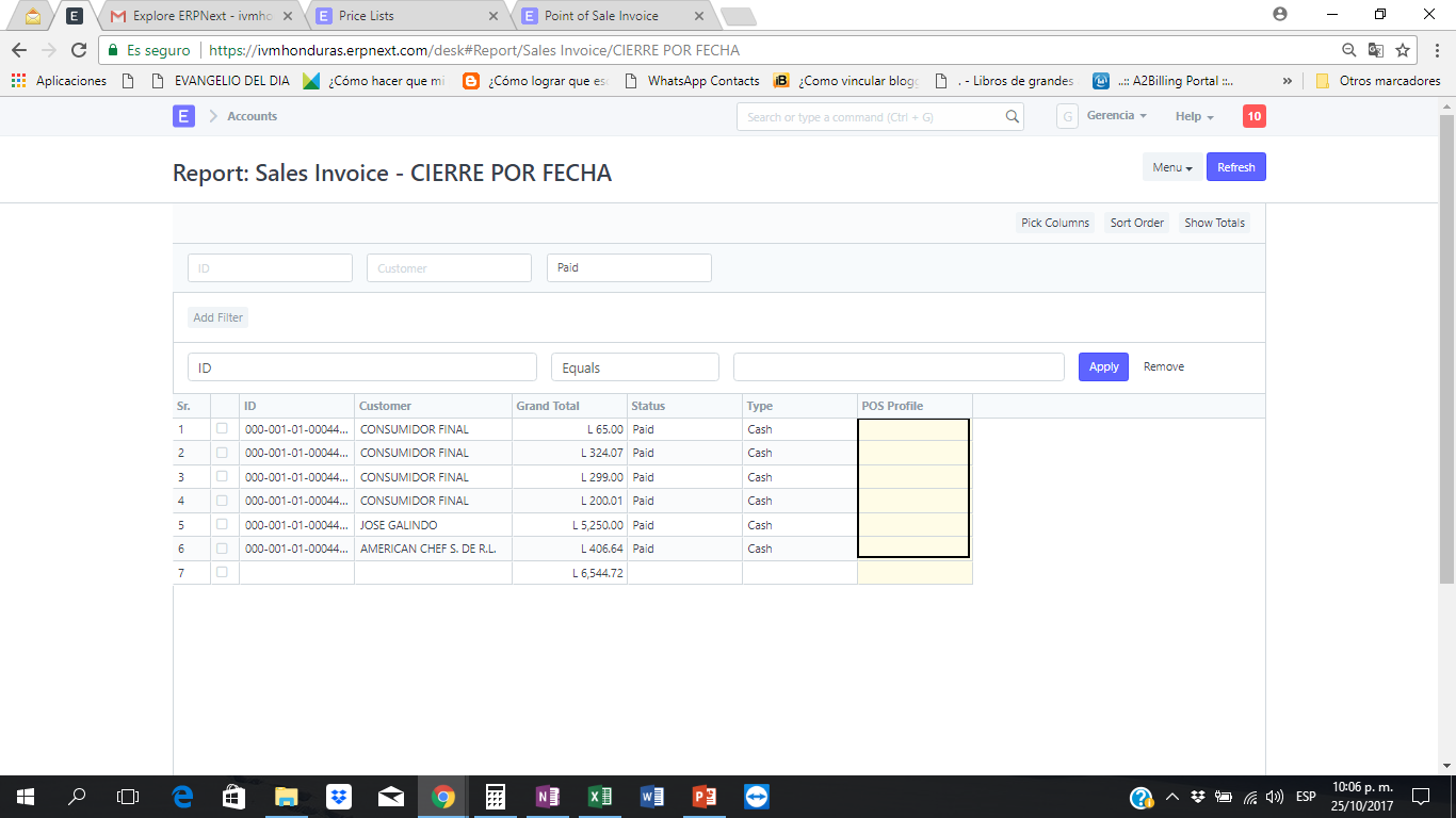 POS profile details not fetching in the Sales invoice Report. · Issue ...
