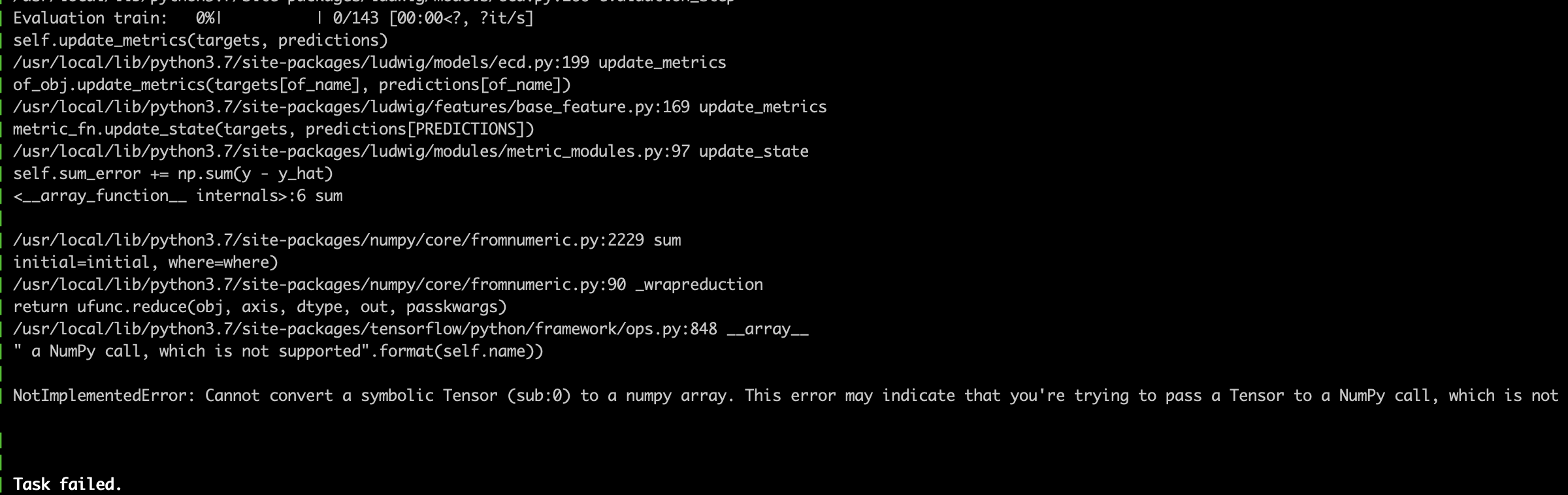 [bug] ErrorScore should operate with tensors · Issue #820 · ludwig-ai/ludwig · GitHub