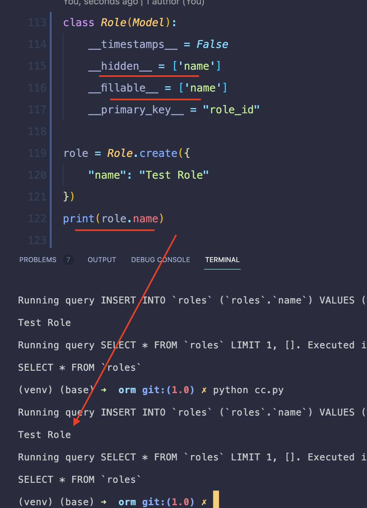 hidden attribute cannot be found using dot notation · Issue #534 · MasoniteFramework/orm · GitHub