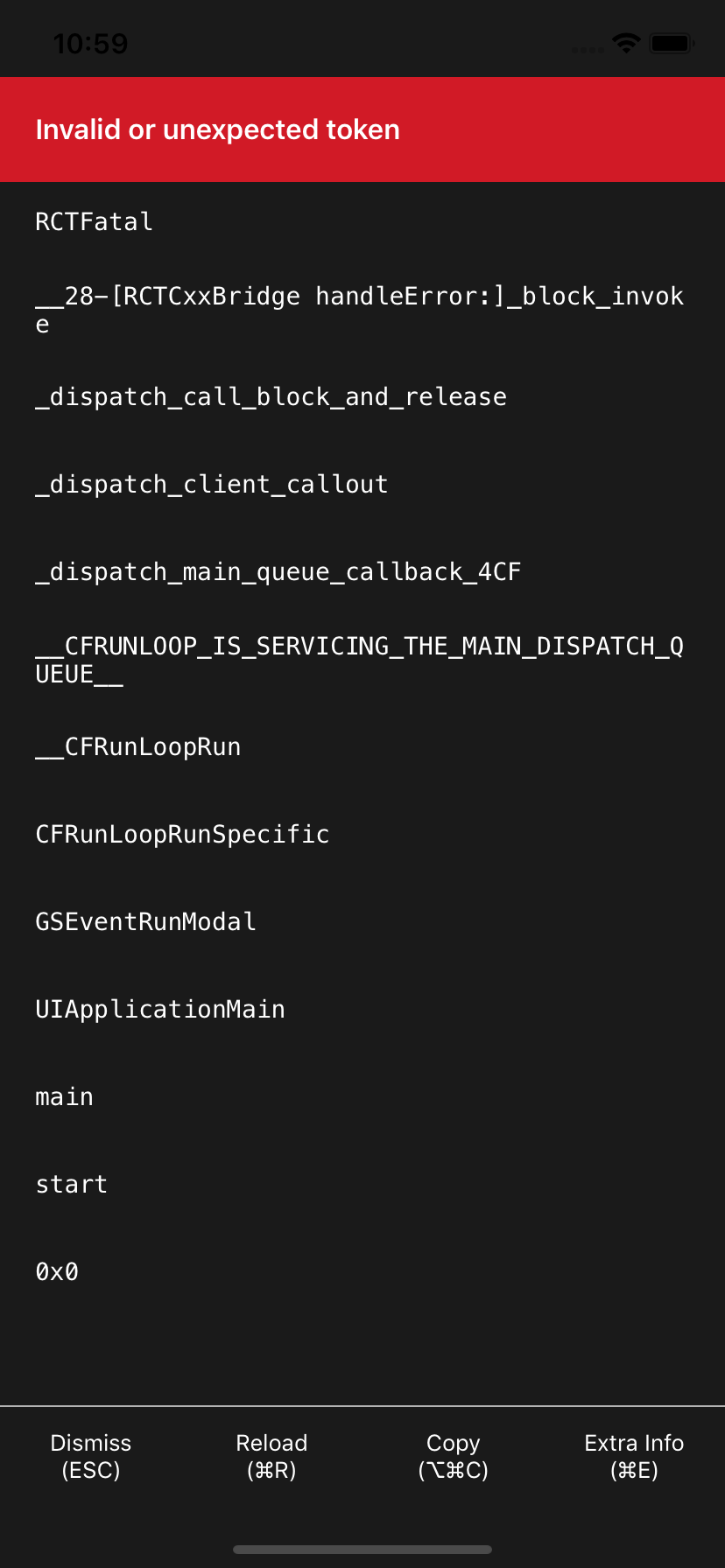 [iOS/Android] remote debugging ends with error message: Invalid or unexpected token · Issue ...