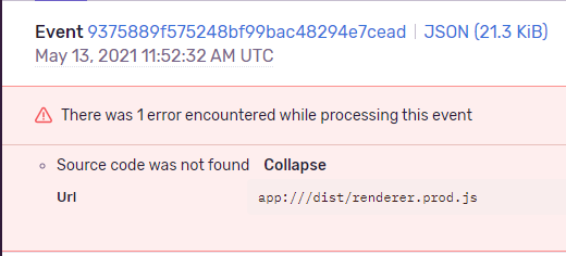 Source code was not found · Issue #331 · getsentry/sentry-electron · GitHub