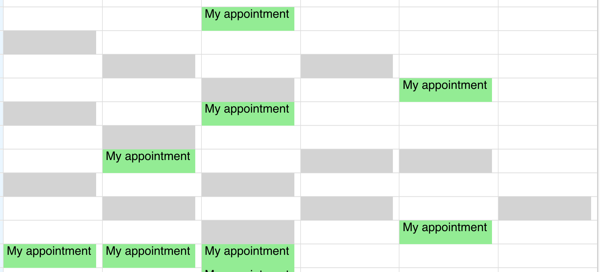 Bug: events need to 100% absolutely, fully, relentlessly, exclusively occupy slots · Issue #1133 ...