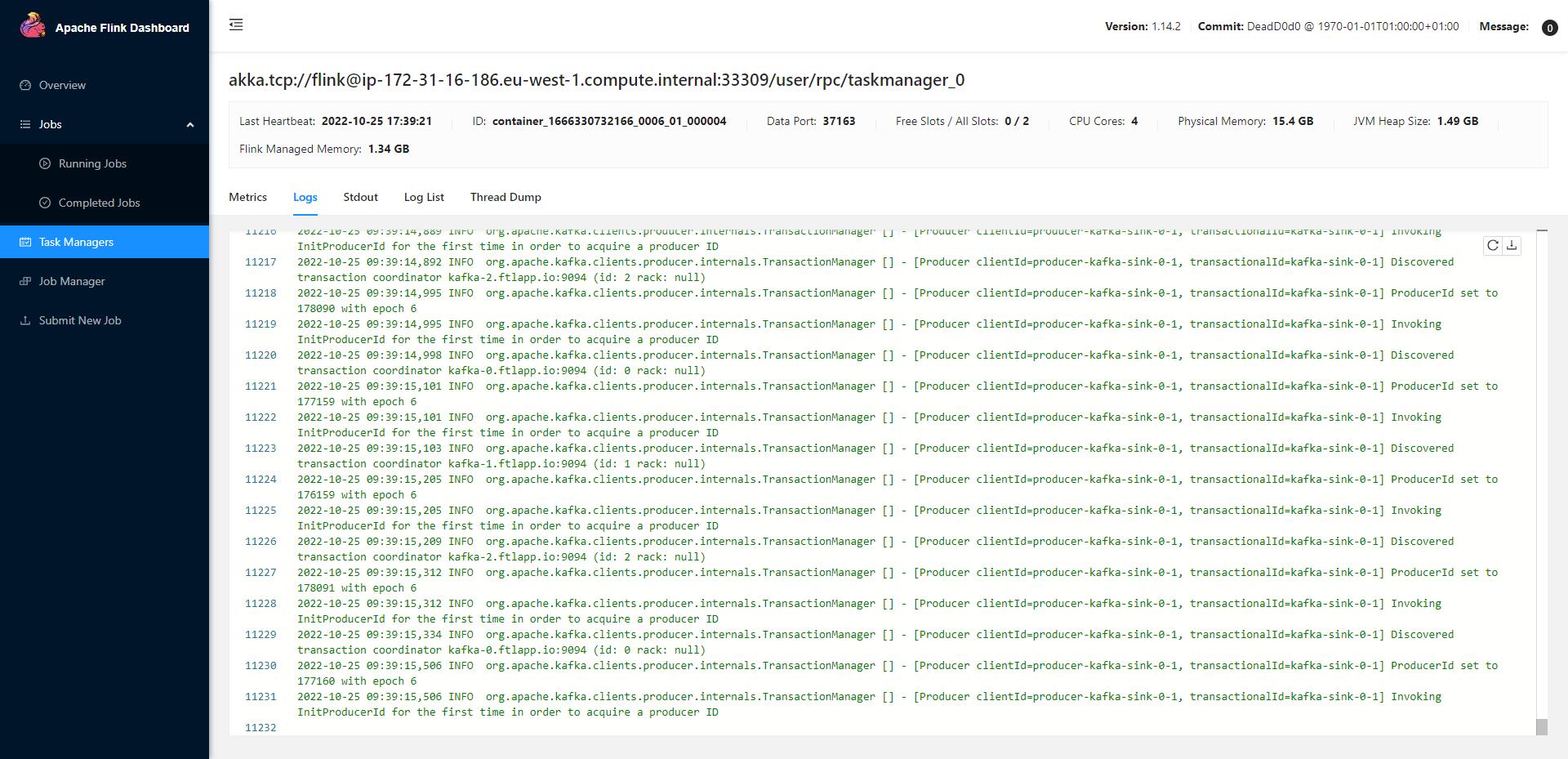 [Bug] [Client] CDCSource KafkaSink transactionId Repeat · Issue #1160 · DataLinkDC/dinky · GitHub