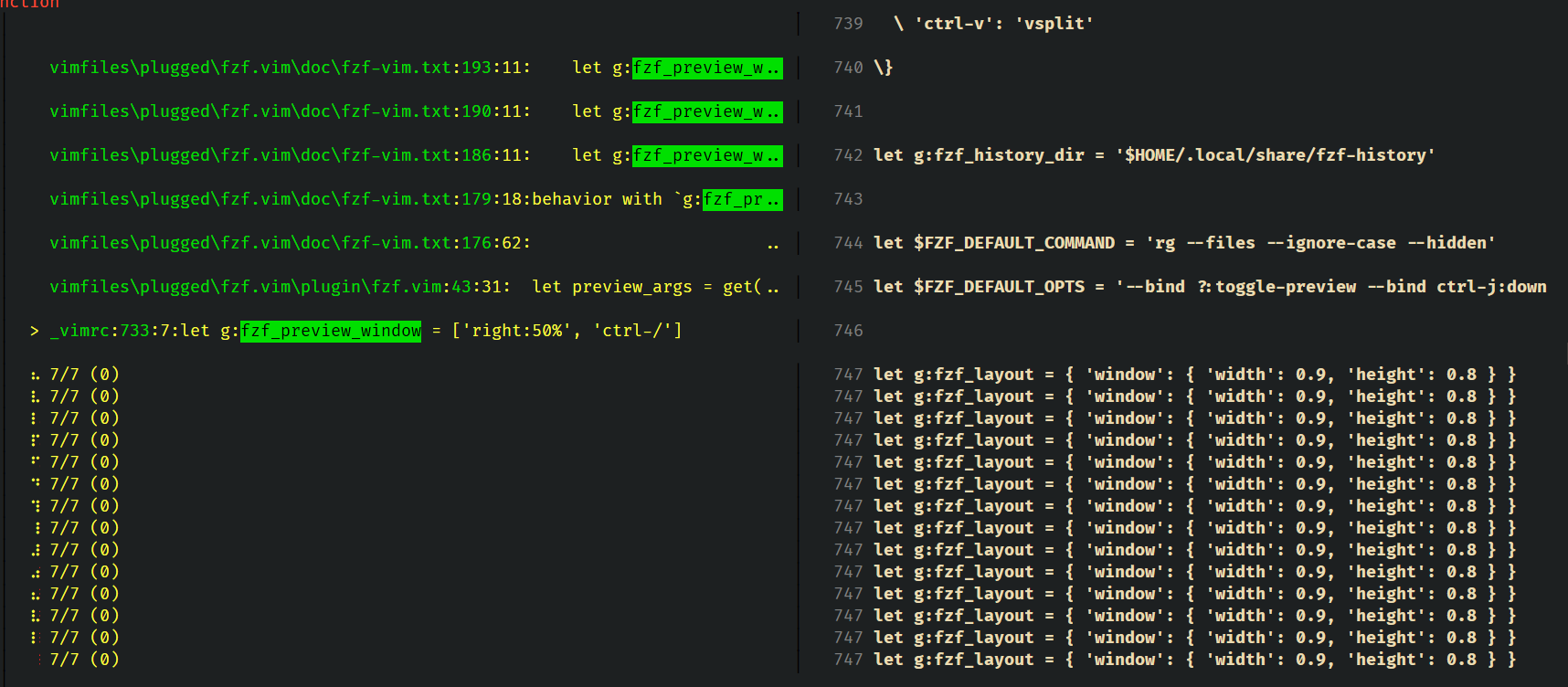 Preview window not working correctly · Issue #1190 · junegunn/fzf.vim · GitHub