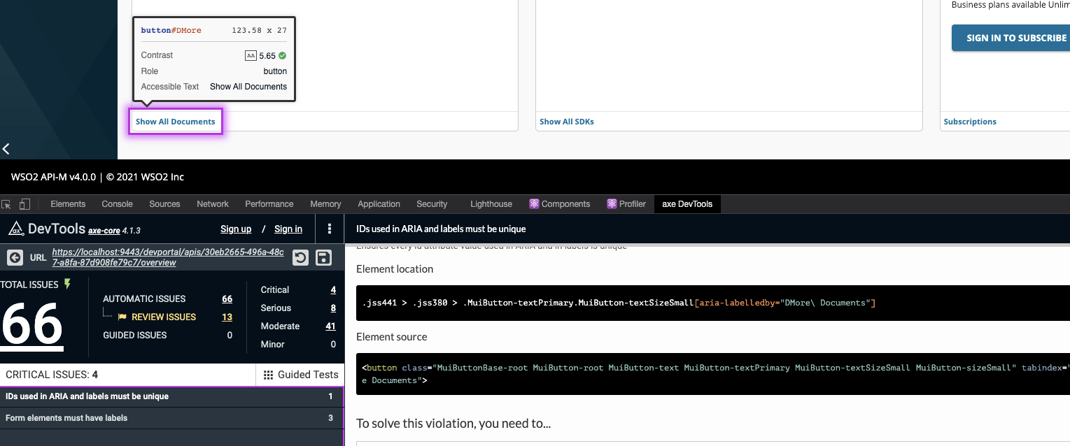 Developer portal overview accessibility issues · Issue #10215 · wso2/product-apim · GitHub