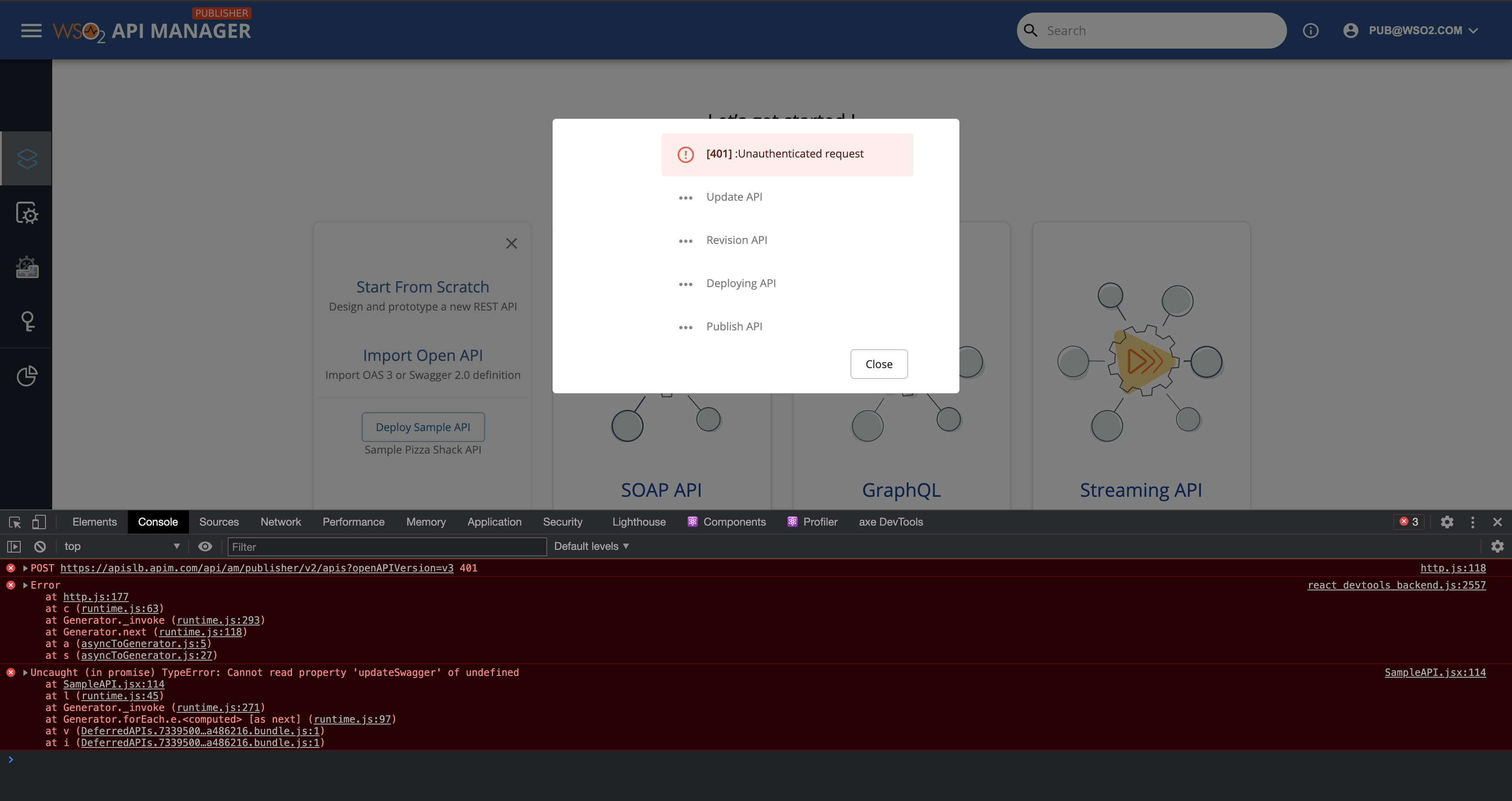 Disable Deploy Sample API button for publisher users · Issue #11059 · wso2/product-apim · GitHub