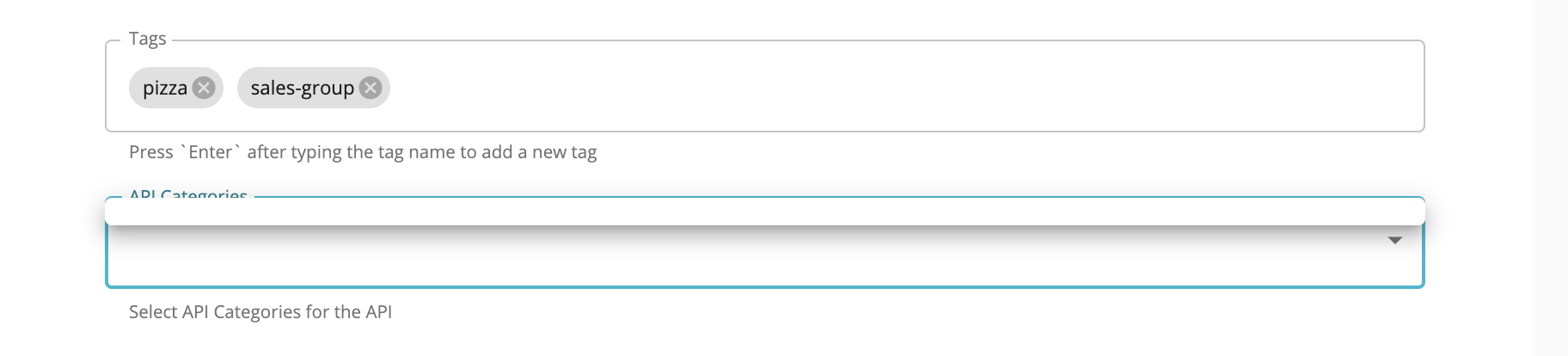 Design Configurations page API Categories empty select · Issue #7491 · wso2/product-apim · GitHub