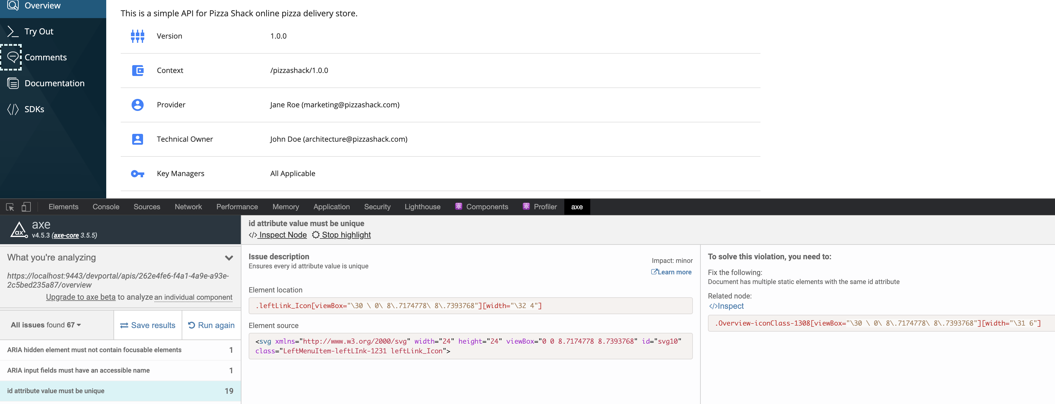 Devportal overview page Accessibility issues · Issue #9109 · wso2/product-apim · GitHub