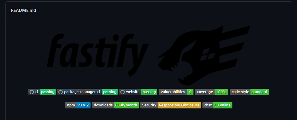 Logo in github dark mode is almost invisible · Issue #2779 · fastify/fastify · GitHub