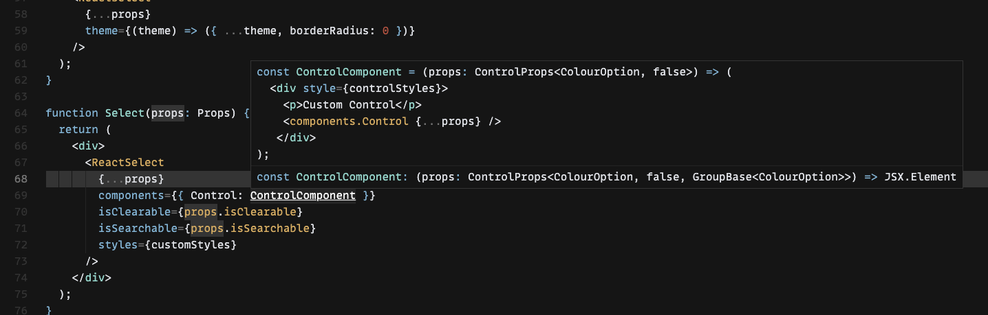 Custom Styles documentation example · Issue #3851 · JedWatson/react-select · GitHub