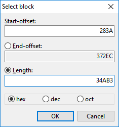 Add "right Click > Select Block" to the Hex Widget · Issue #761 · rizinorg/cutter · GitHub
