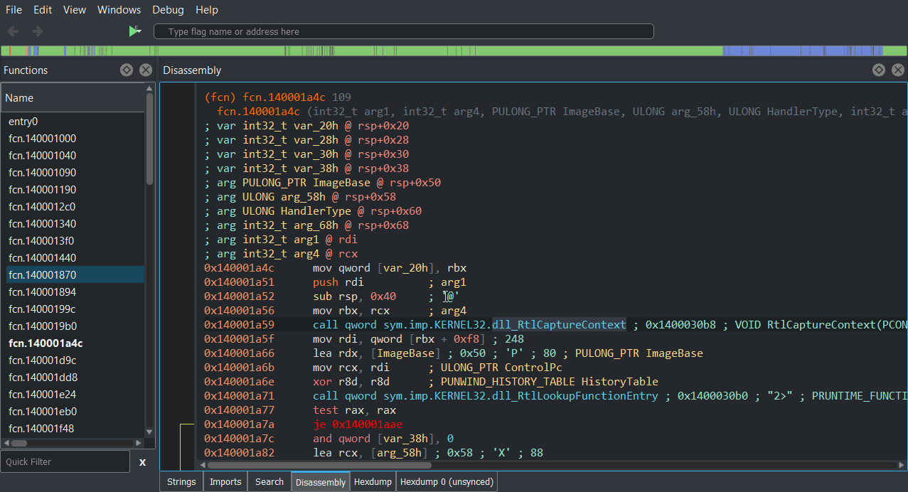 Sometimes renaming won't apply until refreshing · Issue #1738 · rizinorg/cutter · GitHub