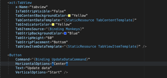 [Bug] IsTabStripVisible is not working when using DataTemplate for tabs · Issue #866 · xamarin ...