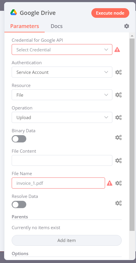 Google Drive OAuth2 creds are switched to Service Account when sharing ...