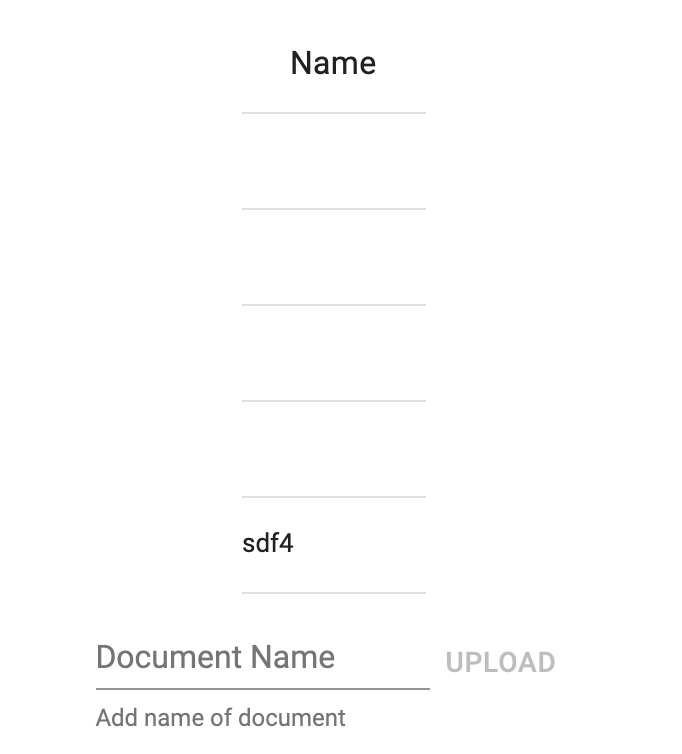 UI: Document upload view removes text of previous uploaded files after uploading another file ...