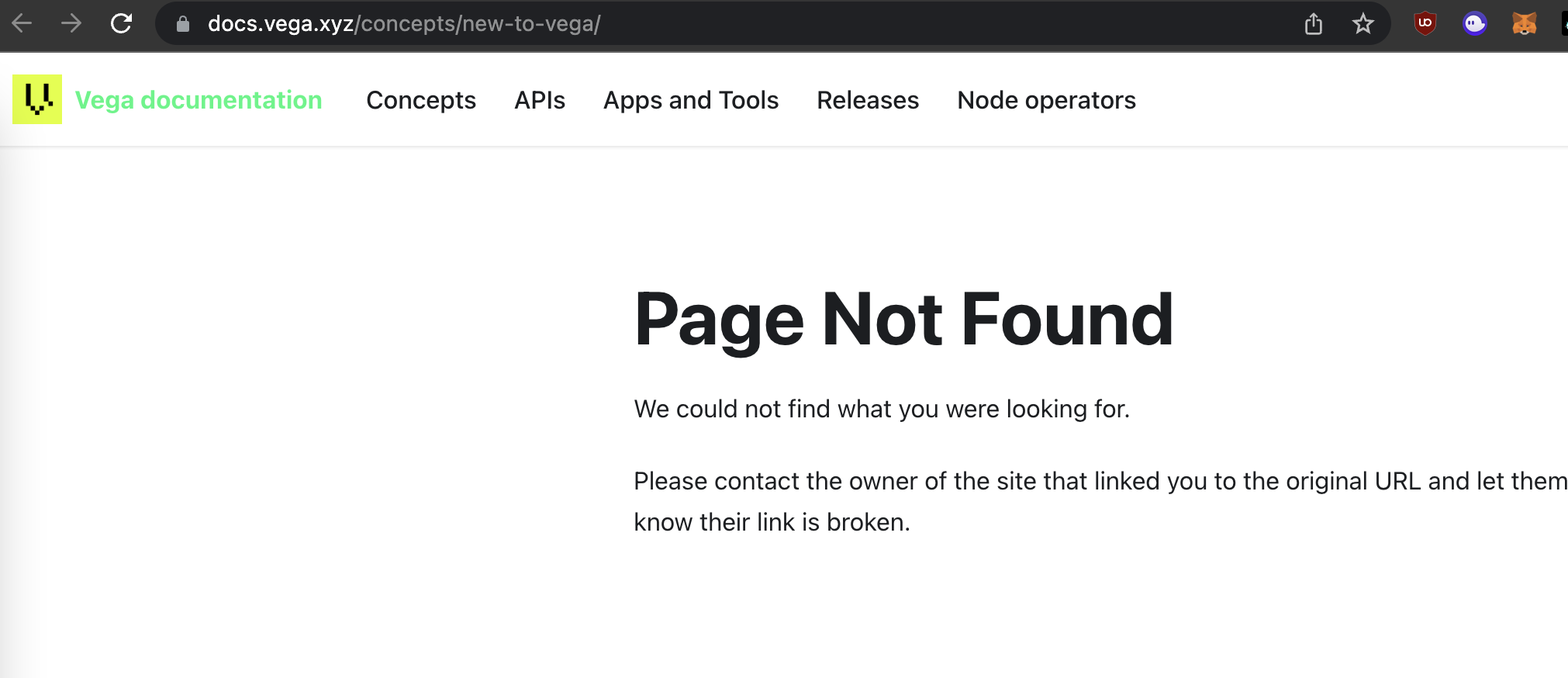 EXPLORE THE DOCS link not correct vega.xyz/develop · Issue #281 · vegaprotocol/vega.xyz · GitHub