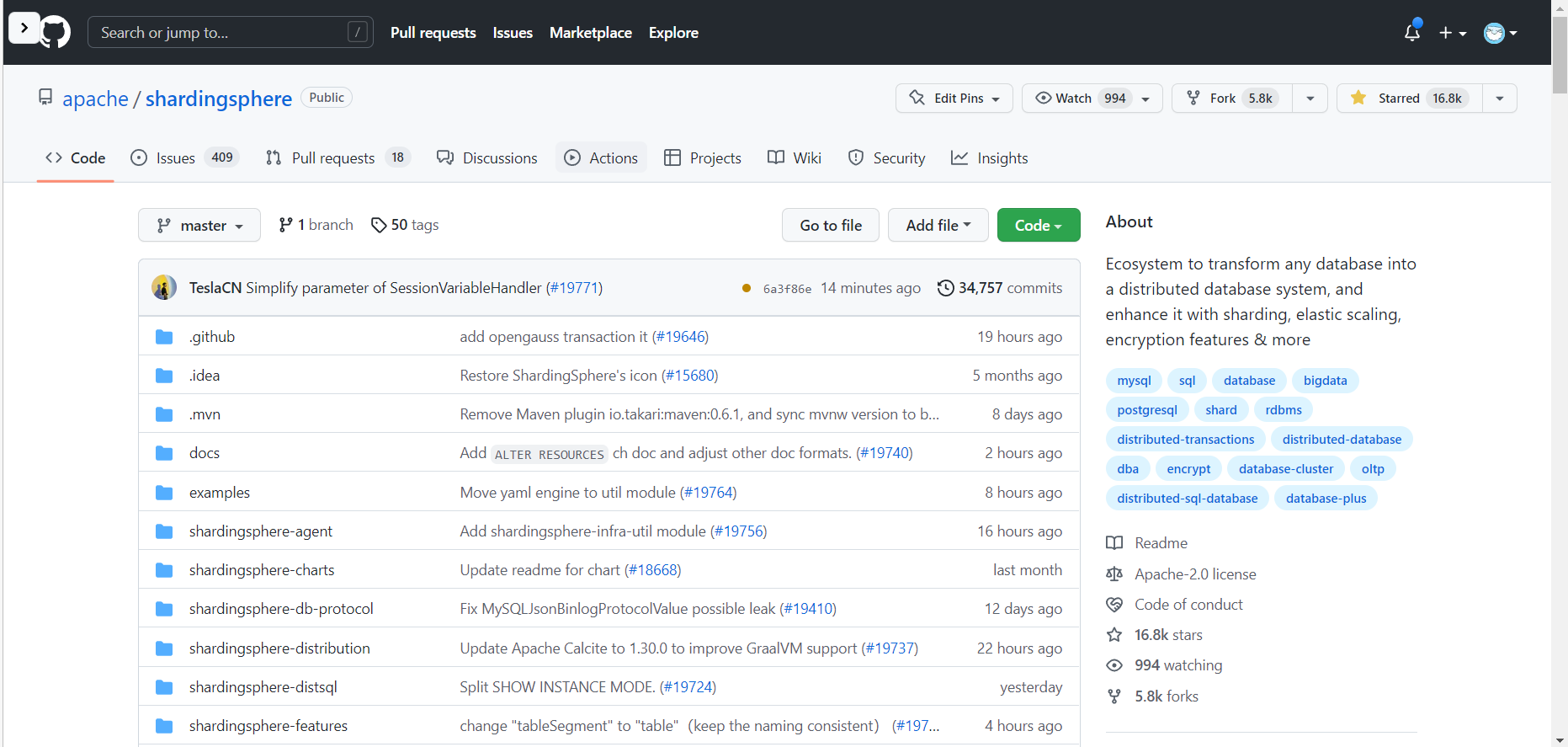 gitpod integration · Issue #19536 · apache/shardingsphere · GitHub