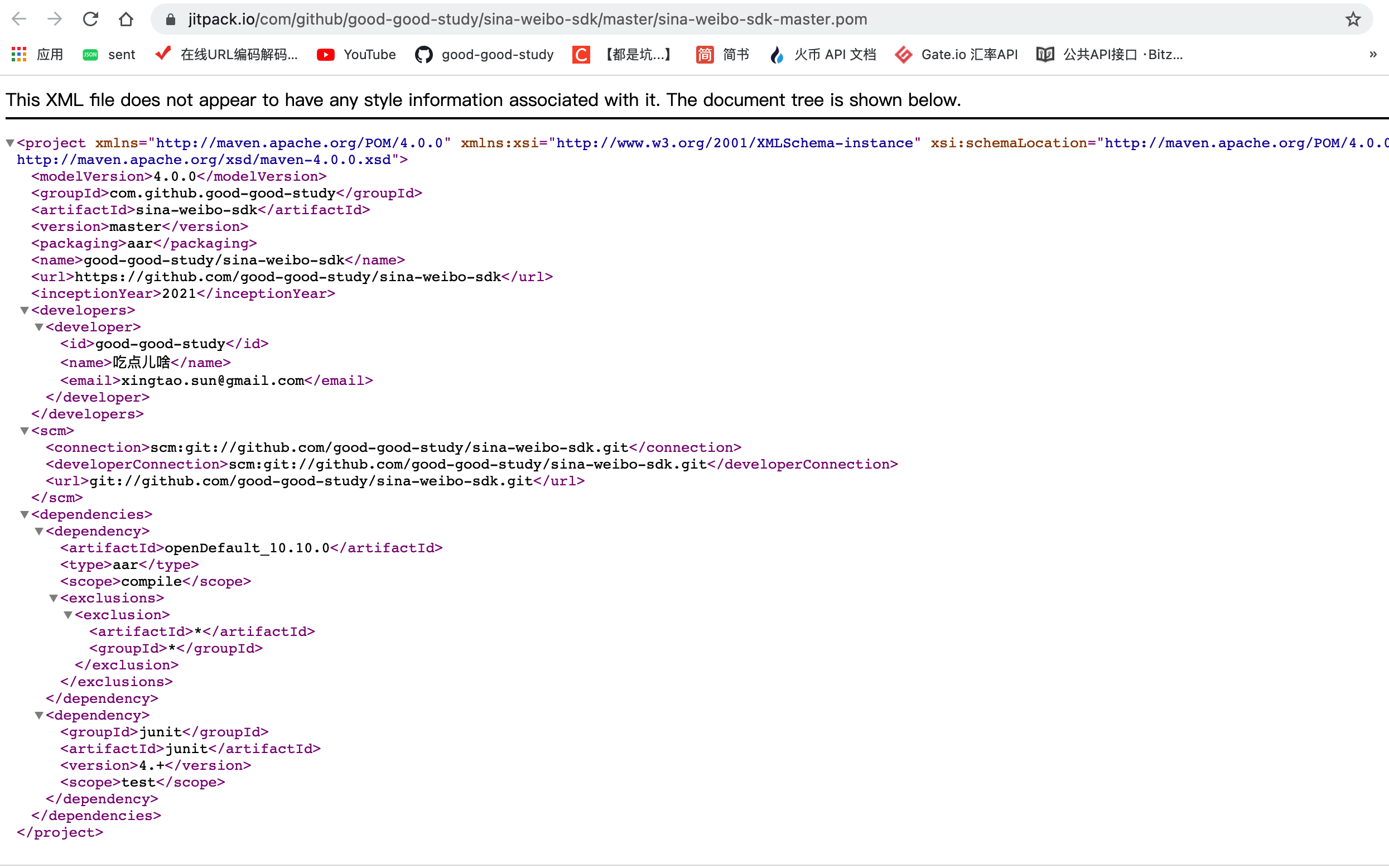 Could not parse POM https://www.jitpack.io/com/github · Issue #4607 · jitpack/jitpack.io · GitHub