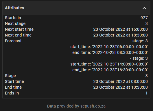 Eskom SePush API - Feedback · Issue #28 · wernerhp/ha.integration.load_shedding · GitHub