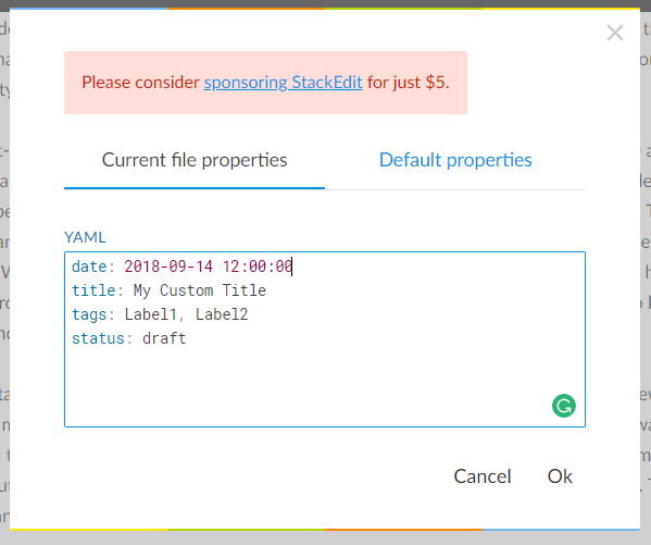 Blogger Publisher\YAML properties · Issue #1130 · benweet/stackedit · GitHub