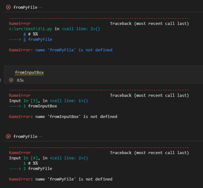 error stack trace does not have links in IW if code has been run from ...