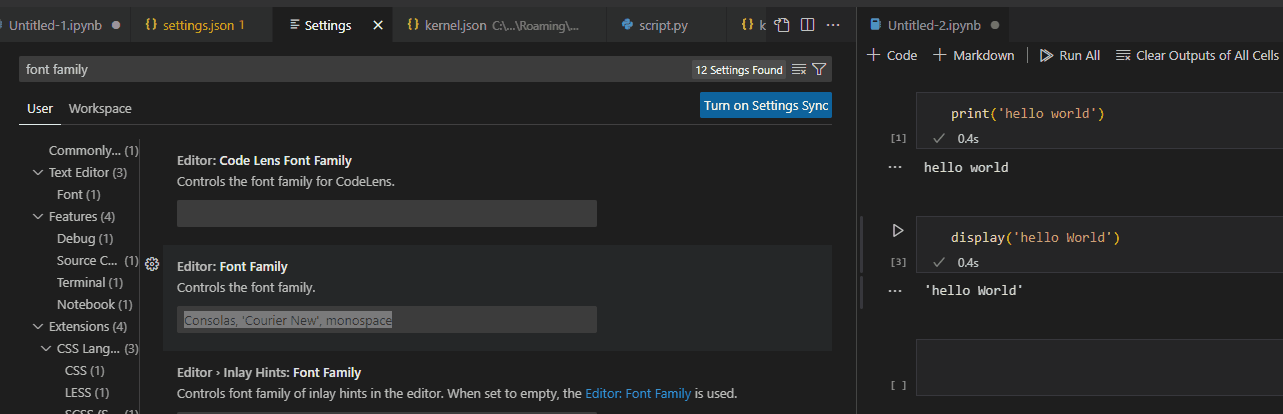 Wrong Font In Jupyter Output · Issue 11999 · Microsoftvscode Jupyter