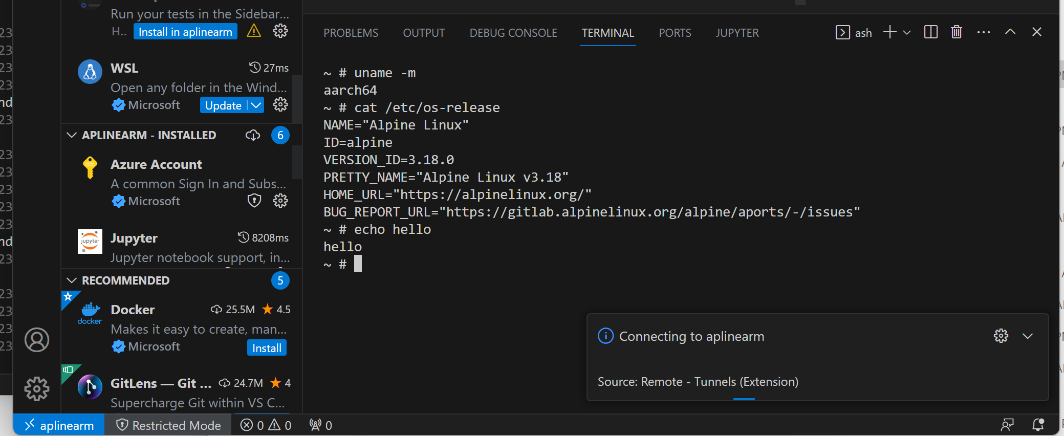 connecting to tunnel notification sometimes persists · Issue #189110 ...